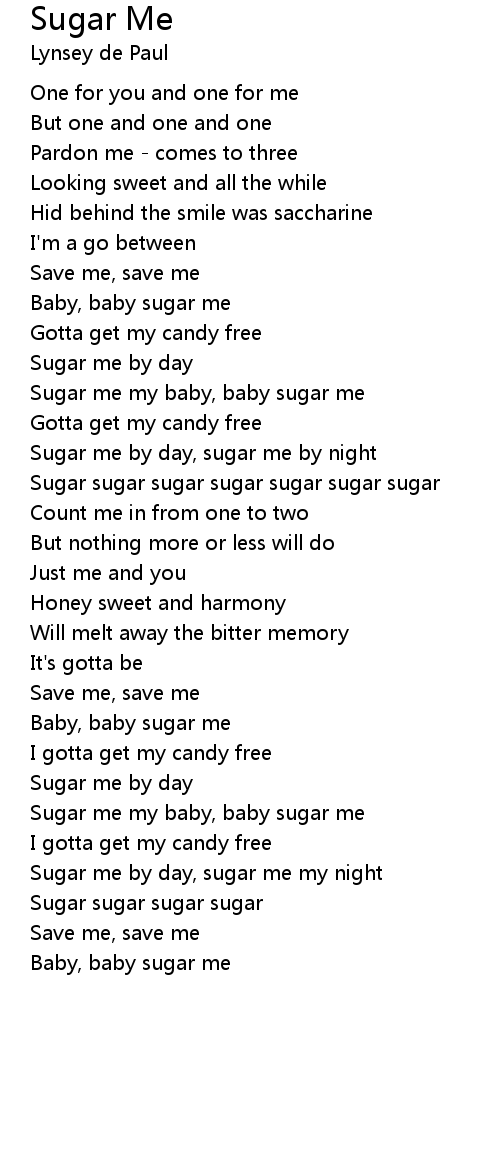 Sugar Me Lyrics - Follow Lyrics