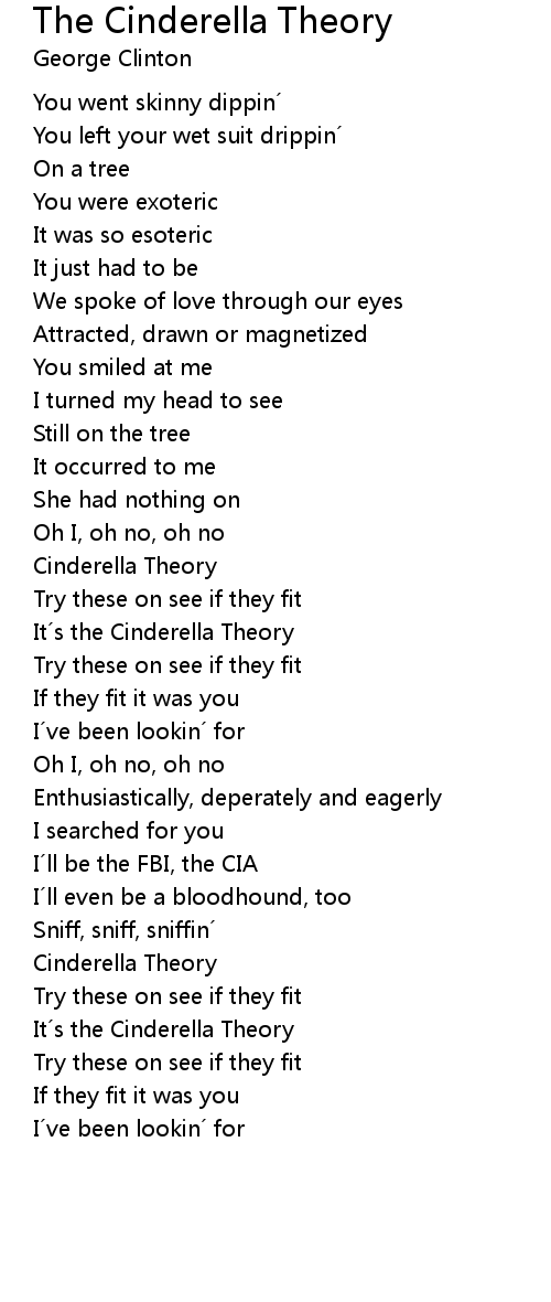 The Cinderella Theory Lyrics - Follow Lyrics